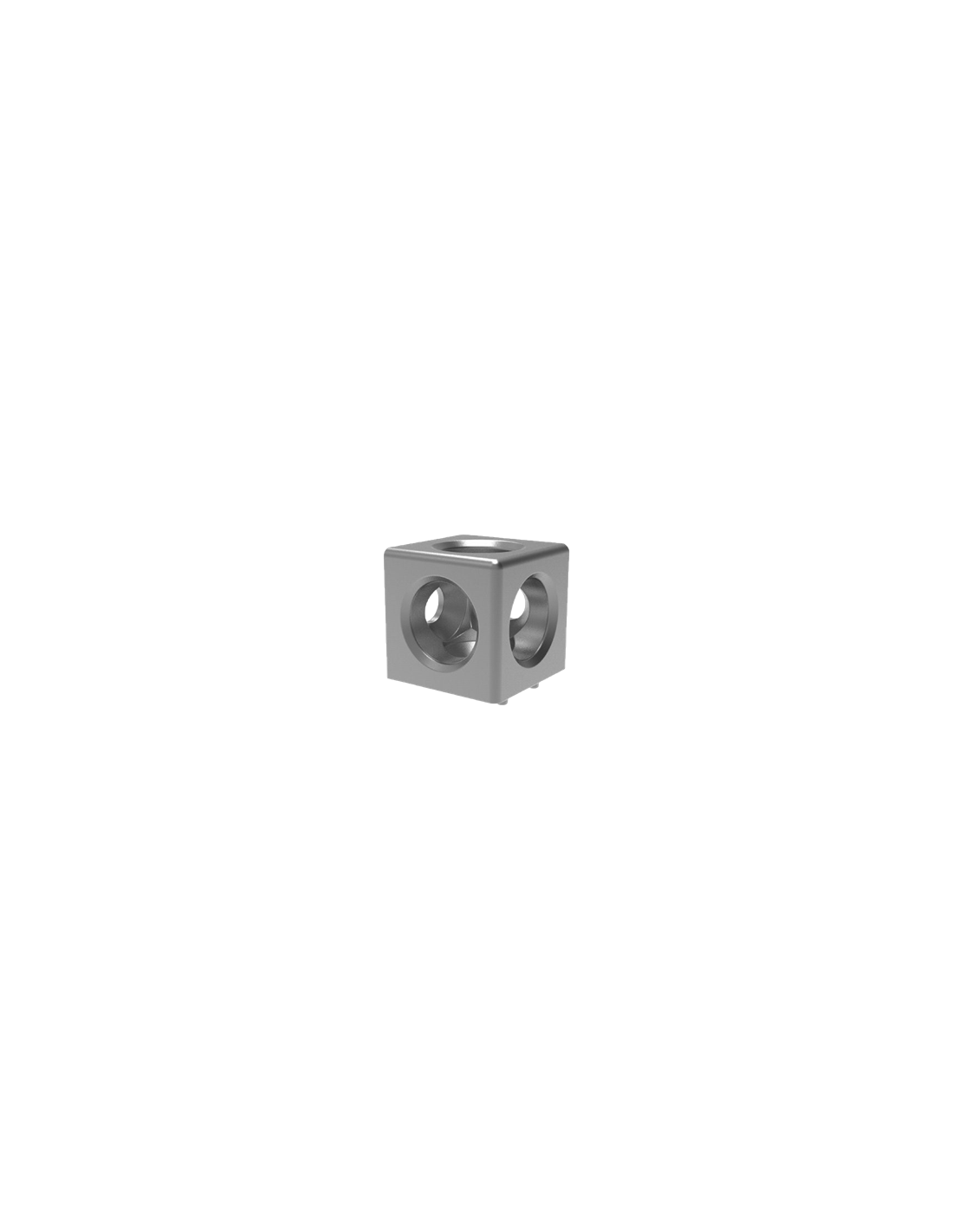 Cube connector anti-torsion for aluminium profile | EASI-Spare