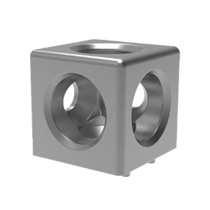 Cube connector anti-torsion for aluminium profile | EASI-Spare